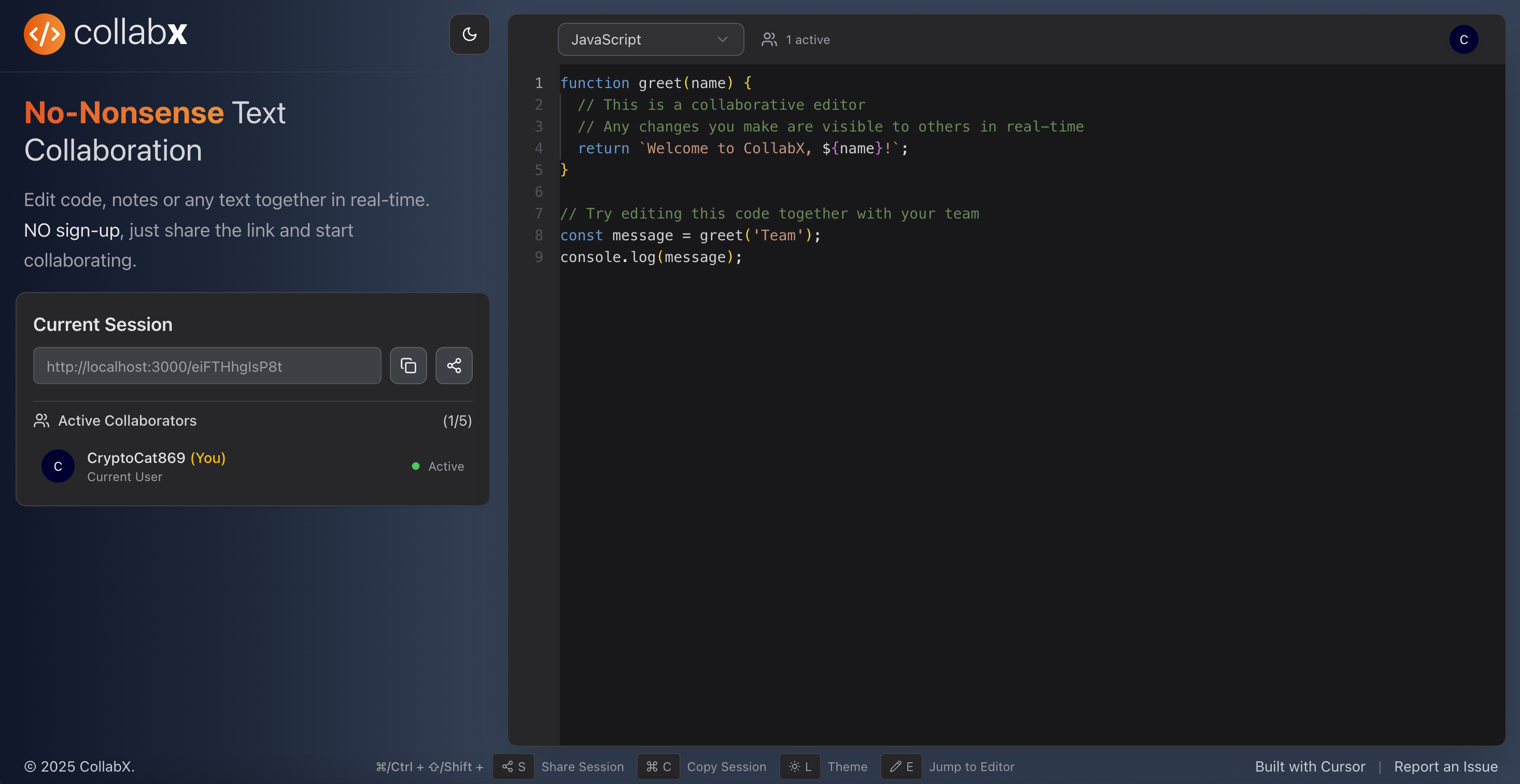 KodeCollab - Free Real-time Collaborative Code Editor | No Sign-up Required